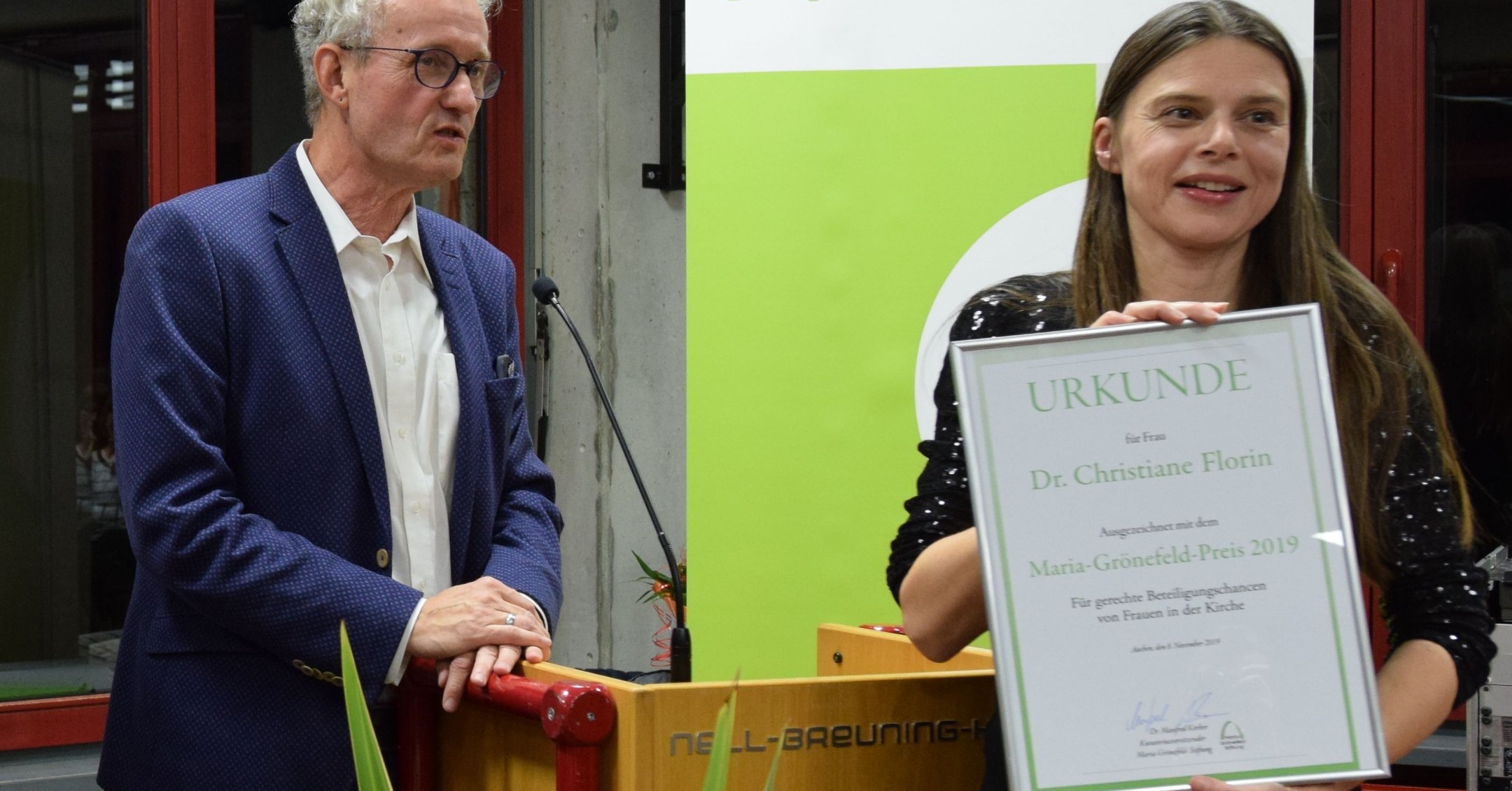 Verleihung des Maria-Grönefeld-Preises an die Kölner Journalistin Dr ...